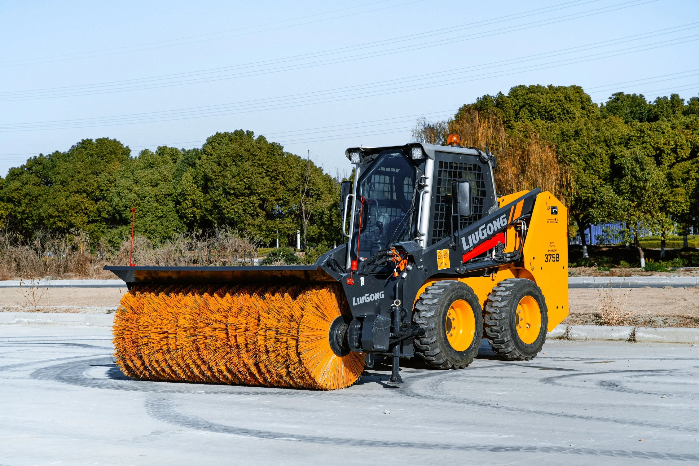 High Efficiency Spacious And Bright Cab Liugong 375b Skid Steer Loader ...