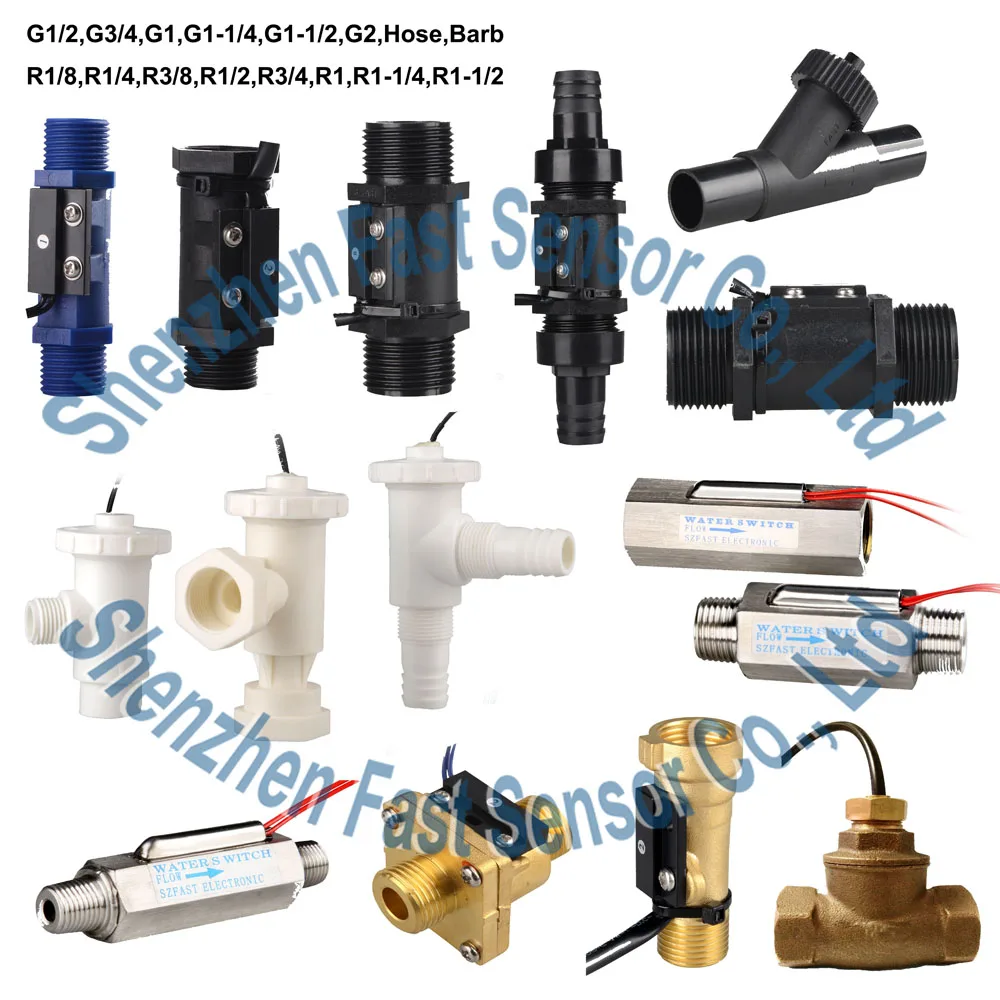 PA66 Nylon Fiber Magnetic Reed Contact Plastic Water Flow Switch