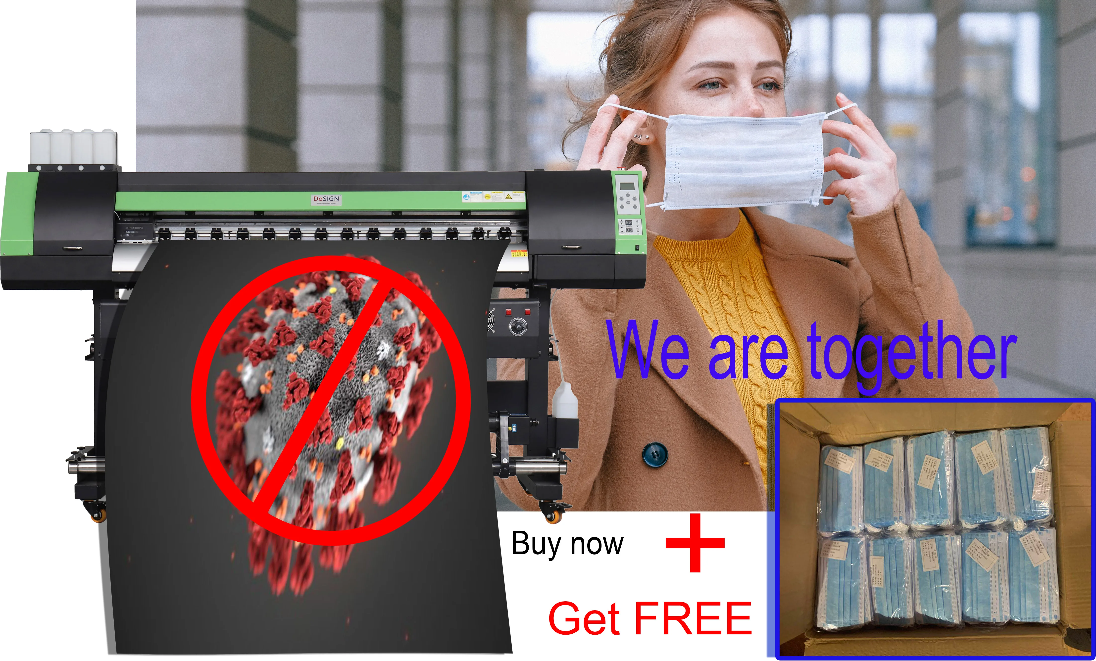 5ft Large Format Signs Printing Machine Vinyl 1.6m Eco Solvent Plotter ...