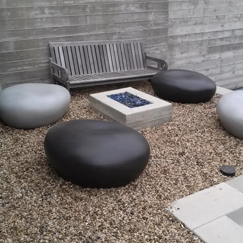 Modern Cast Stone Fiberglass Leisure Chair - Durable Garden Seat for ...