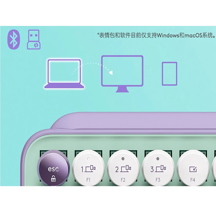 Logitech Mechanical Wireless Keyboard 87 Keys for Gaming & Office