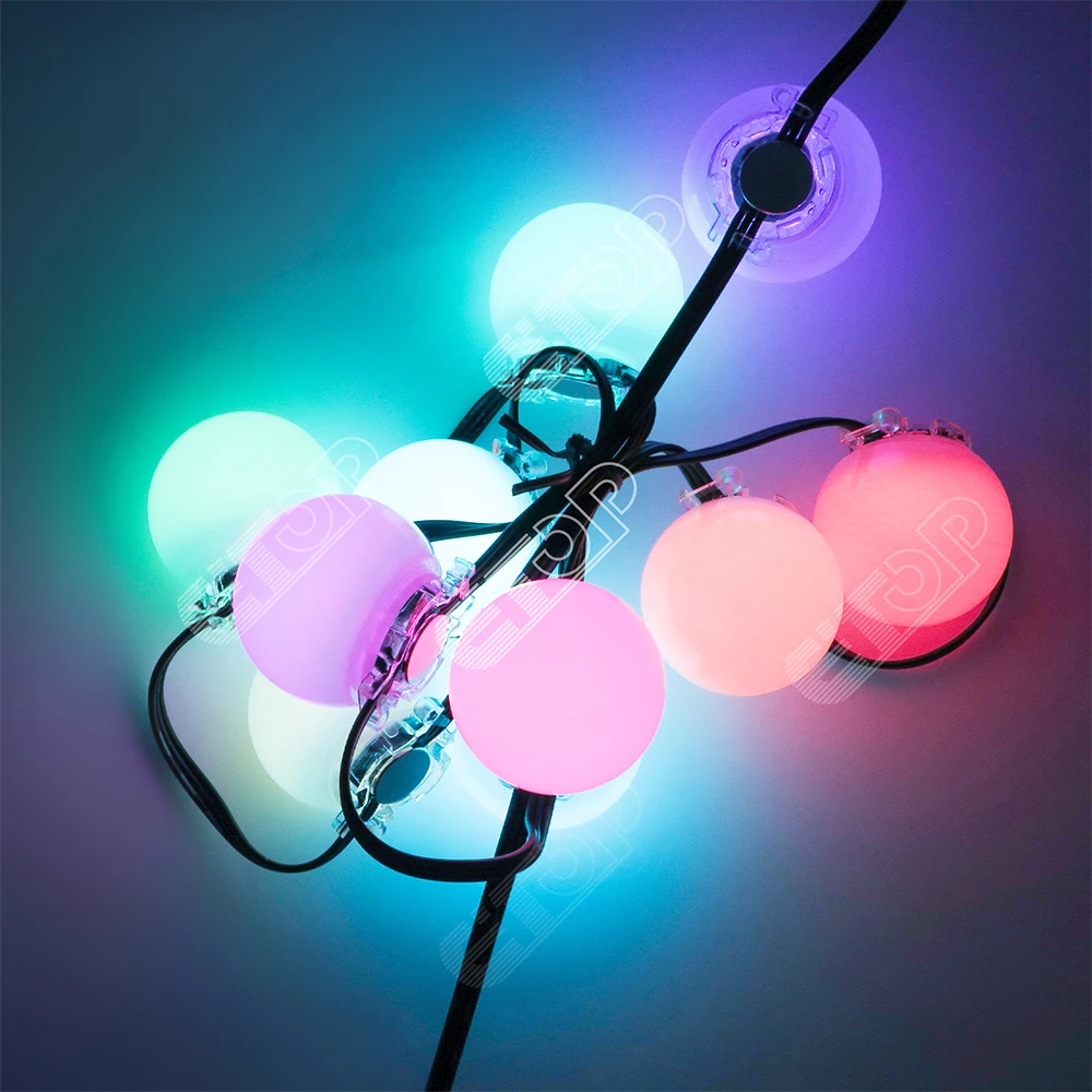 RGB Pixel LED Bulb D50 12V DMX512 IC UCS 1903 - Addressable Lighting