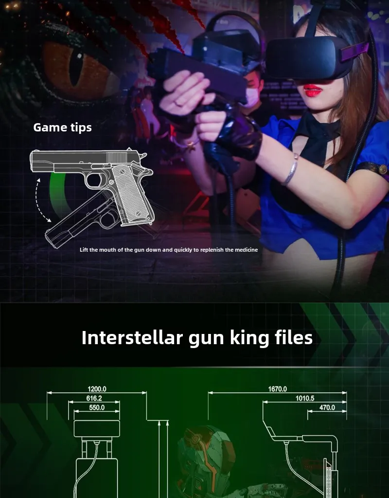 Interstellar VR Shooting Game Console Full-Set Indoor Somatosensory ...