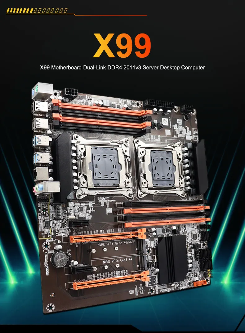 X99 Dual CPU Motherboard - E-ATX DDR4 Motherboard X99 Set