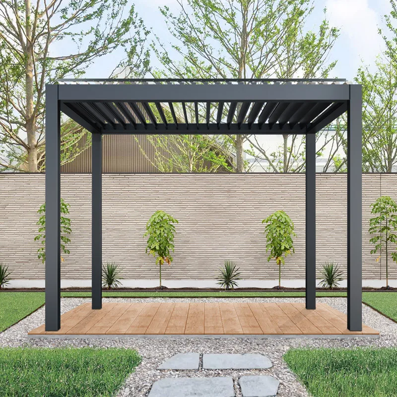 Modern Prefab Pergola Kits Louver Roof Pergola Pivoting Louvers Pergola ...
