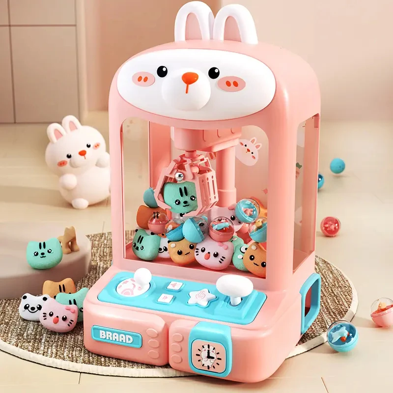 2025 Children's Mini Crane Machine Cute Rabbit Crane Machine Clip Doll ...
