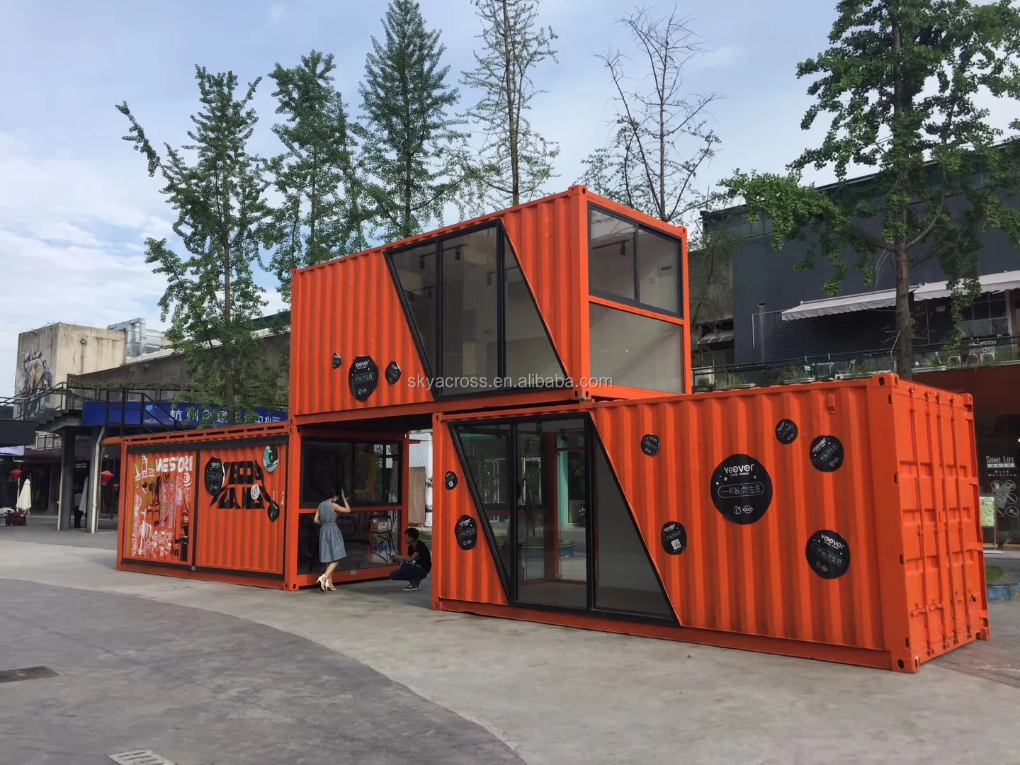 Modern Prefab Modular Mobile Shipping Container Coffee Shop
