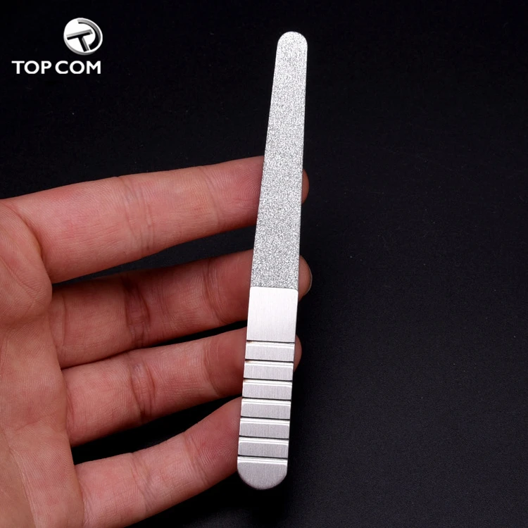 Large Metal Stainless Steel Triple Cut Diamond Grit Toe Nail File - Buy ...
