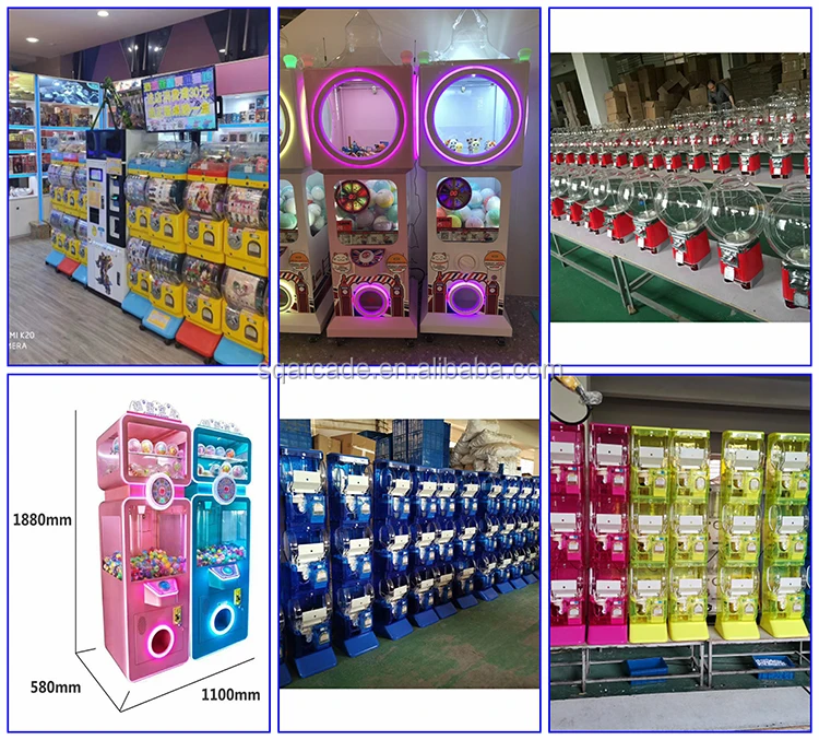 Spiral Candy Gumball Machine - Coin Operated Vending Toy Dispenser for ...