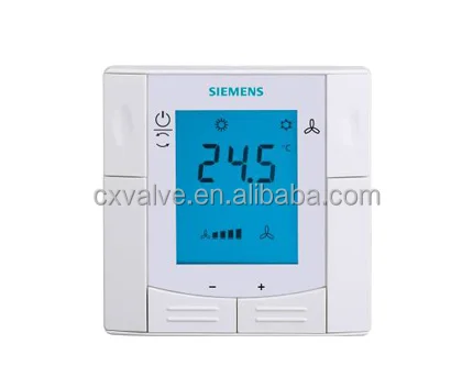siemens RDF340 Flush-mount Room Thermostat for Rectangular Conduit Box ...