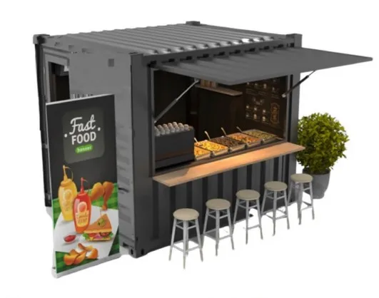 Pop up Mobile Mini Shipping Container - Perfect for Street Food