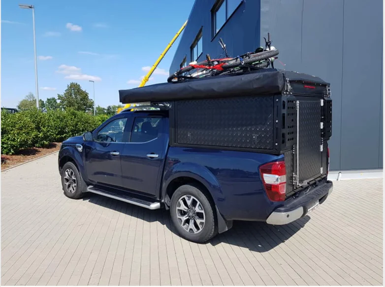 Lightweight Aluminum 4wd Ute Tray Back Canopy Camper