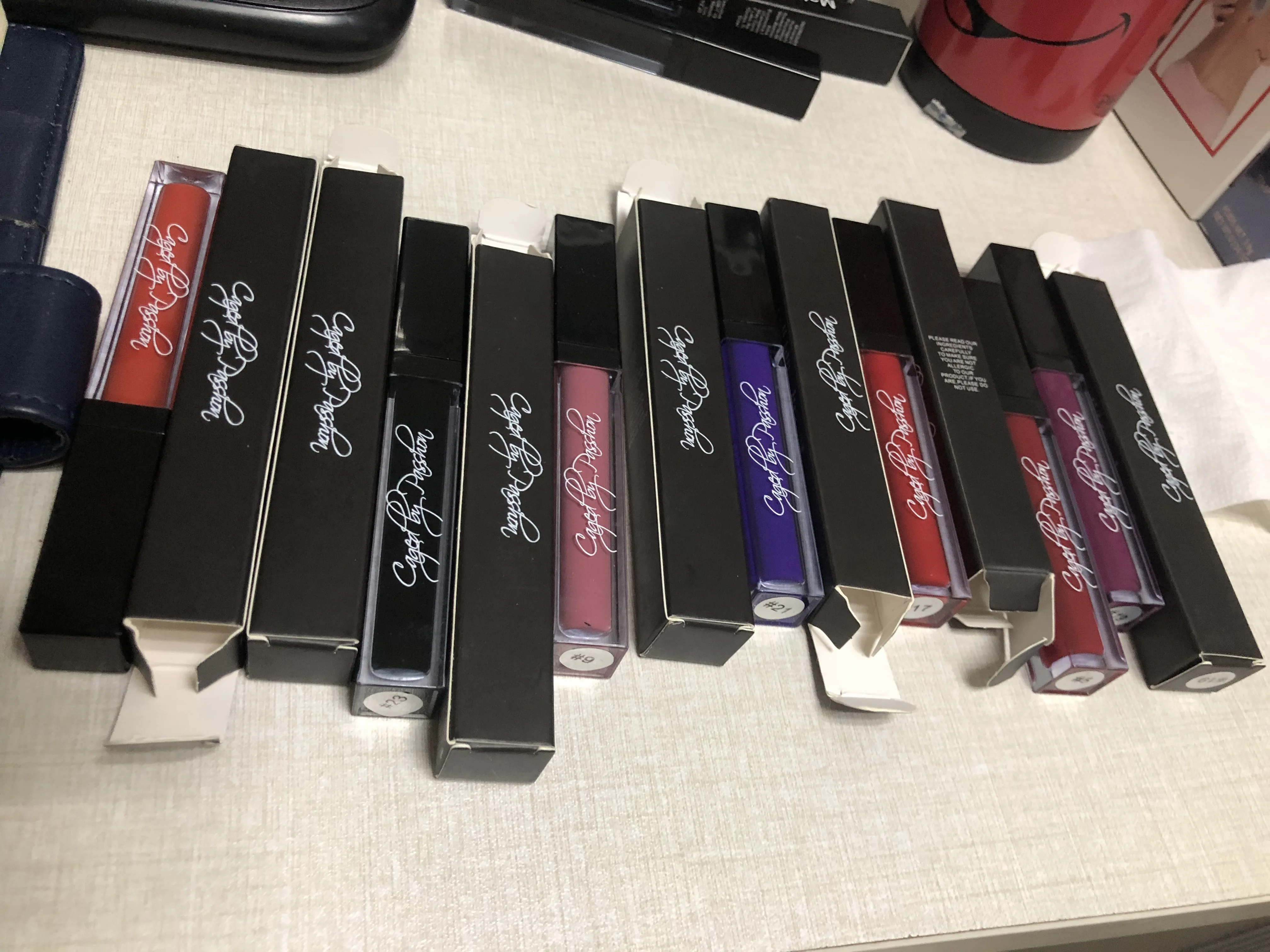 20 Colors Matte Liquid Lipstick Set Waterproof Matte Non-stick Lipstick ...