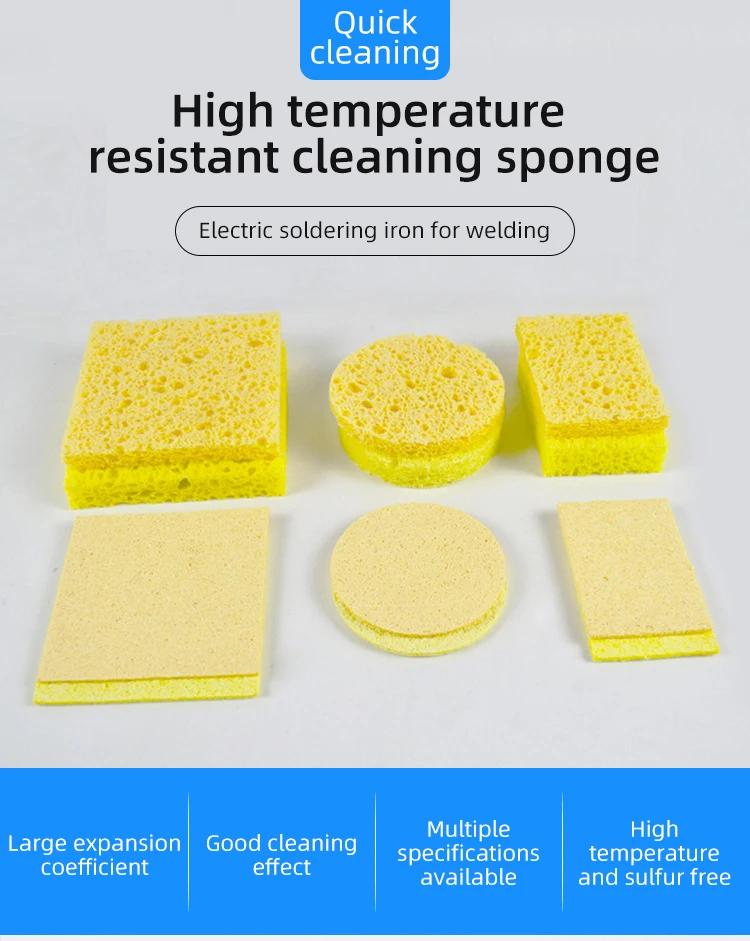 Replacement Sponges Soldering Iron Cleaner Solder Tip Cleaning Pad ...
