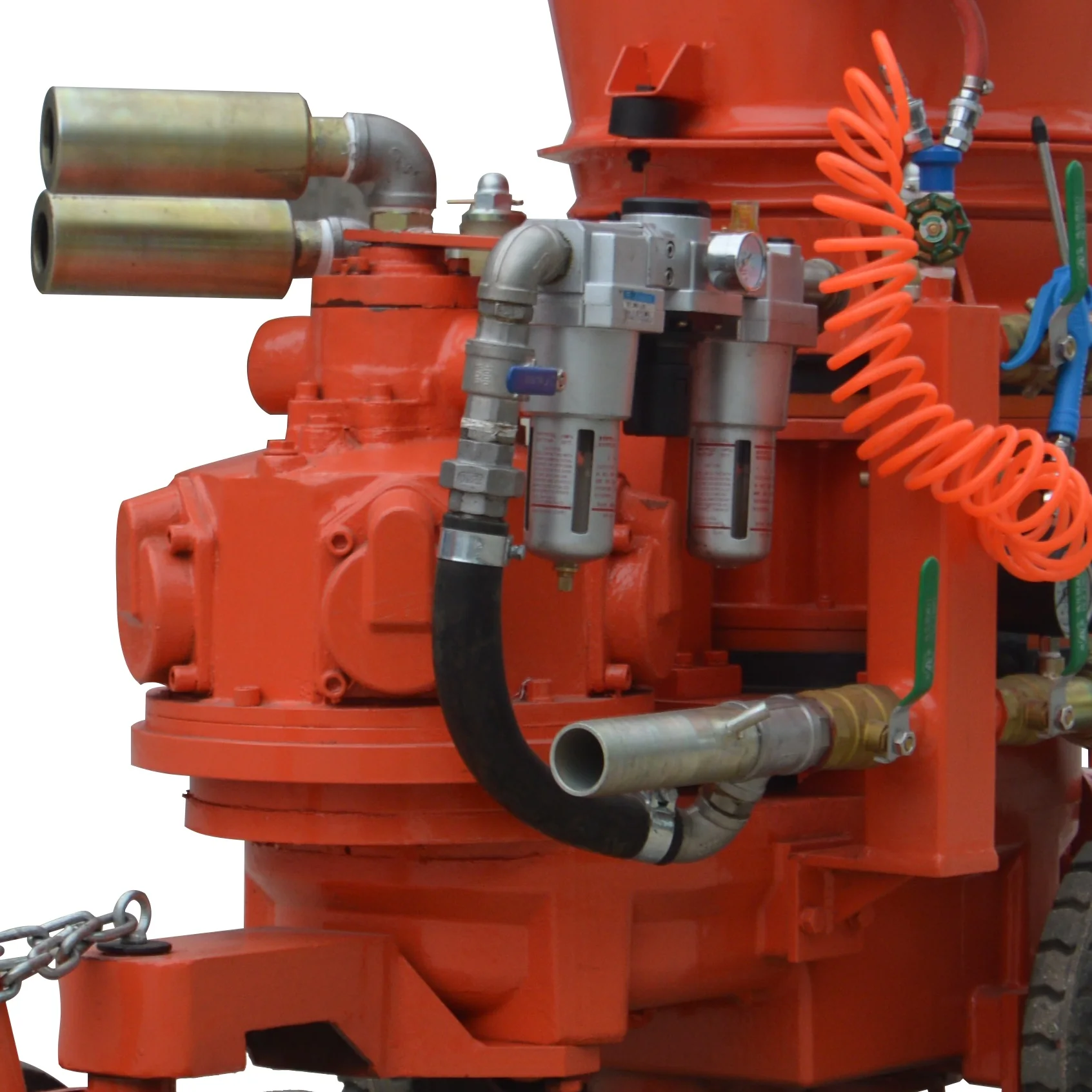 Pneumatic 5m3h Dry Spraying Refractory Shotcrete Gunning Castable ...