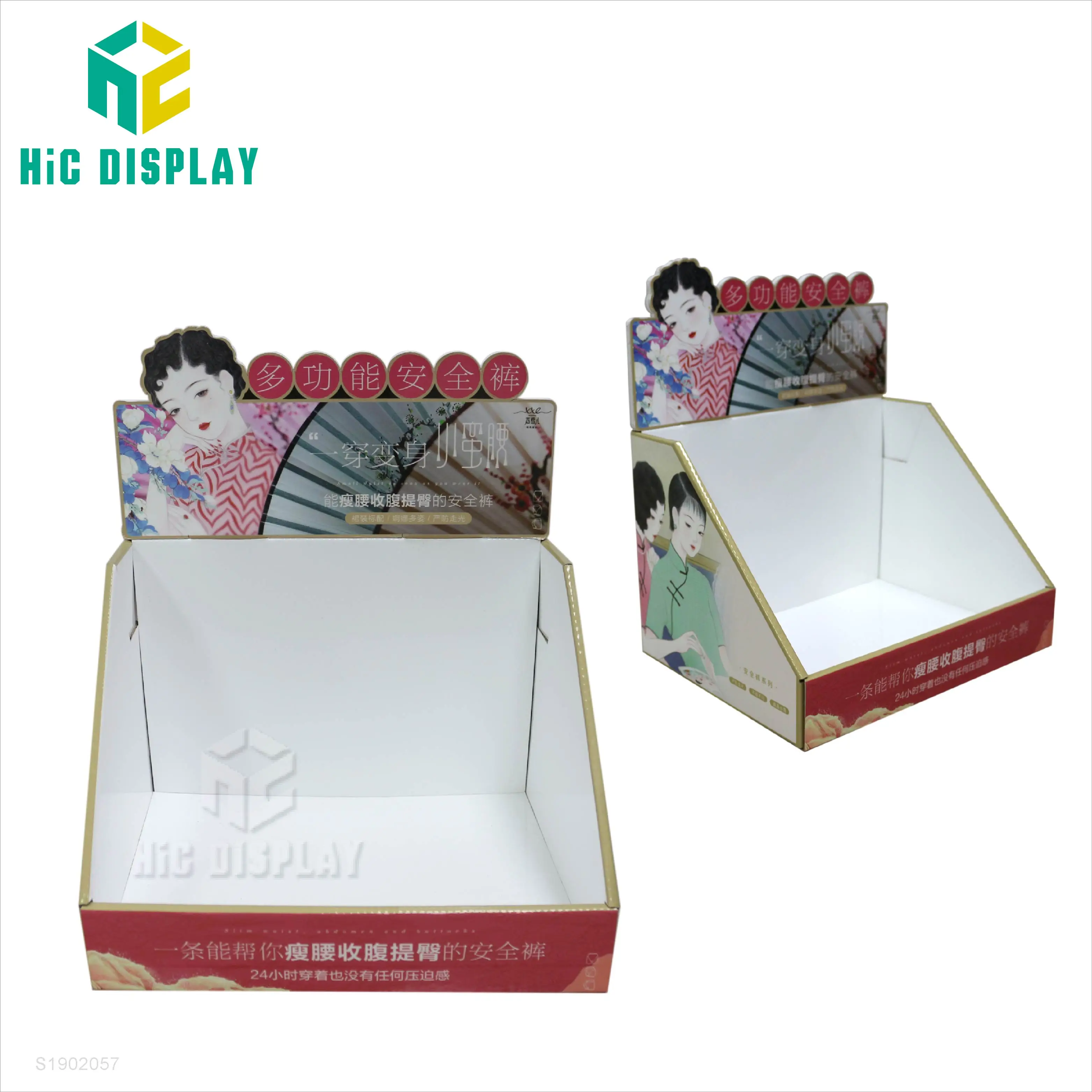Hic Customize Table Top Pdq Cardboard Socks Counter Display For ...