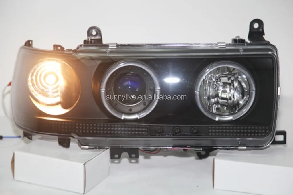 Prado 4500 LC80 FJ80 LED Angel Eyes Headlight 1990-1997