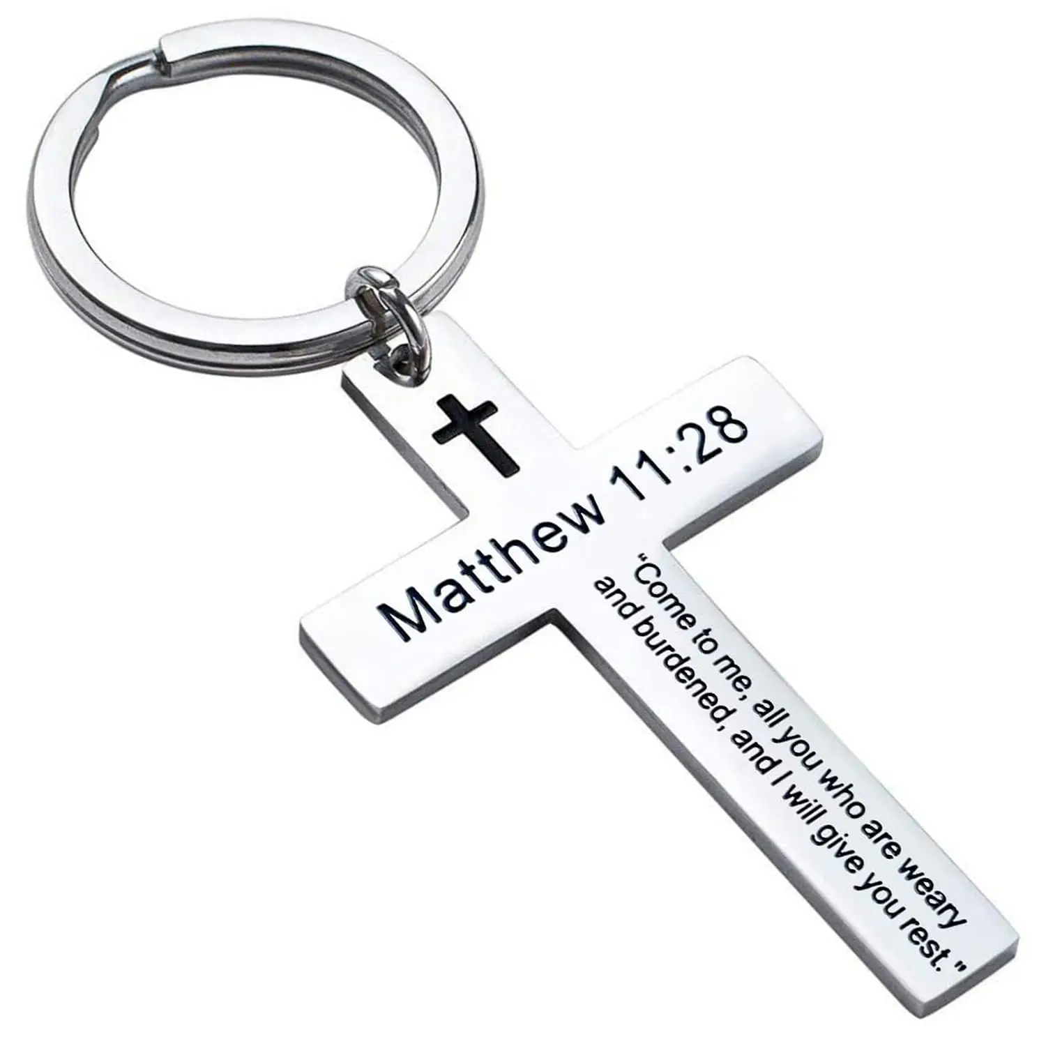 Christian Cross Keychains - Inspirational Holy Bible Gifts