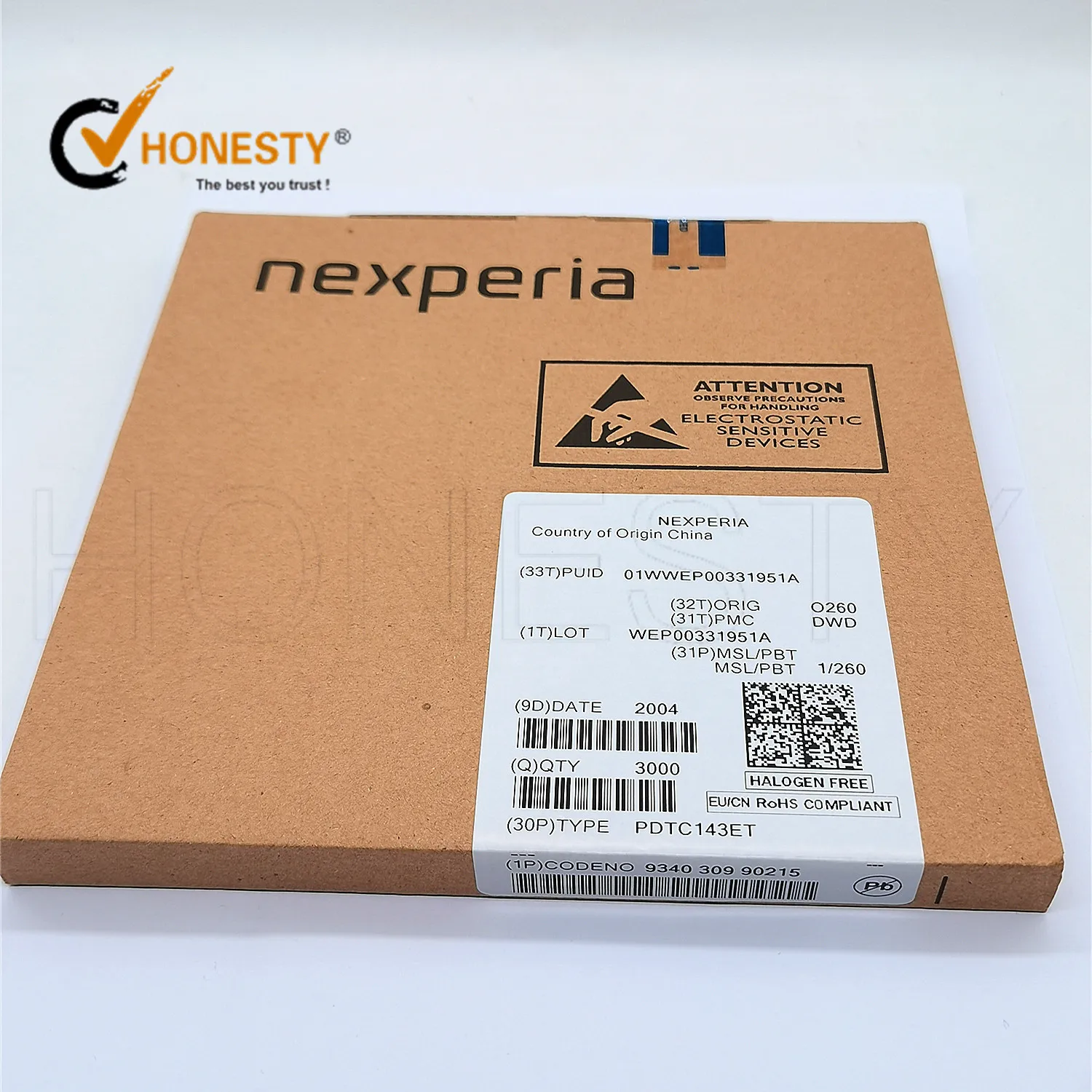 Pdtc143et Ic Chip Nex Trans Prebias Npn 50v To236ab Transistor Bipolar ...