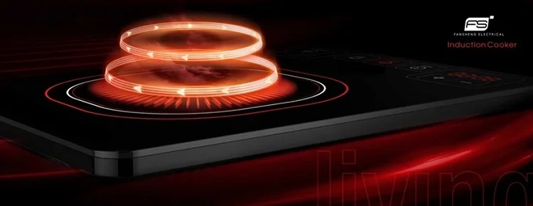 Dual Induction Cooker Double Electric Hot Plate Induction Hob Slim Body ...