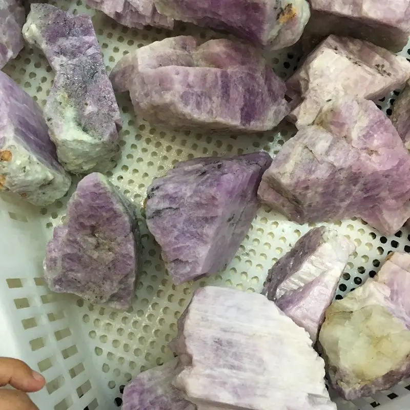 Wholesale Natural Spodumene Rough Stones - Purple Kunzite Crystal Raw ...