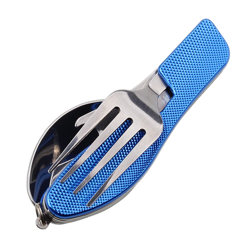 Multi-Function Eco-Friendly Stainless Steel Pocket Folding Cutlery Set ...