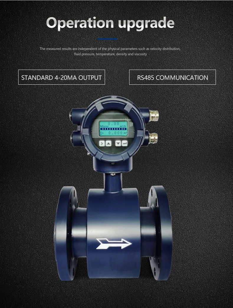 Flange 3 Inch Seawater Tap Water Mud Slurry Sewage Electromagnetic Flow ...