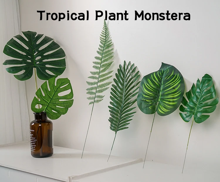 Artificial Green Silk Plants Plastic Tropical Palm Tree Photography ...