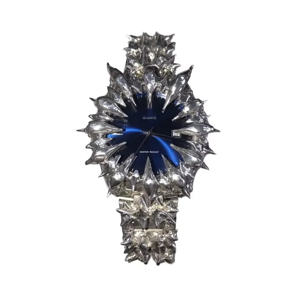 2025 Luxury Stainless Steel Quartz Watch - Alabaster Claw Shape