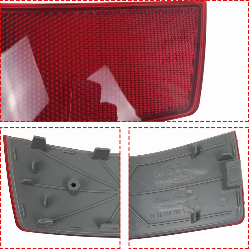 Auto Rear Bumper Reflector 2048200274 2048200174 Rear Bumper Light For ...