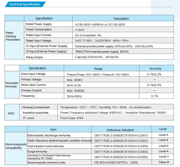 Pilot PMAC770H-N-SW-N Power Meter - Precision & Reliability