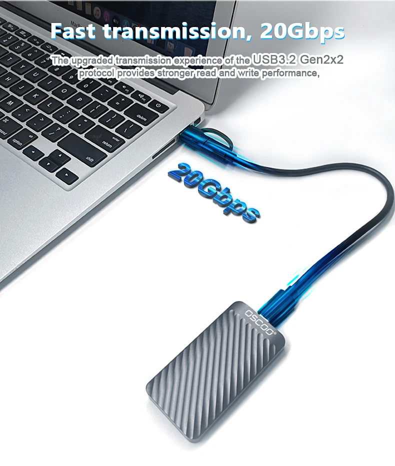 OSCOO Portable Solid State Drive High Speed Large Capacity PSSD 512GB ...