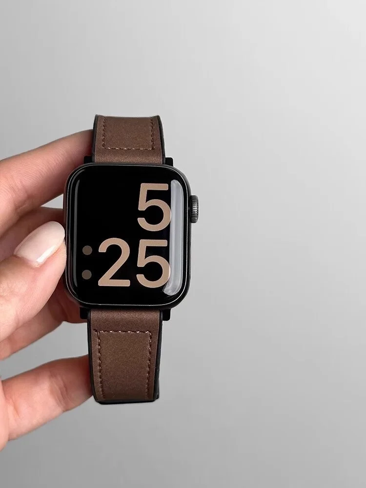 Luxury Crazy Horse Leather Strap for Apple IWatch & Huawei Watch ...