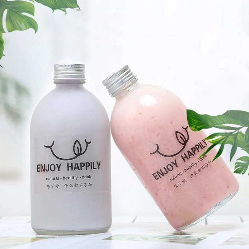 Custom Made Orange Juice Container - 12oz with Metal Lid