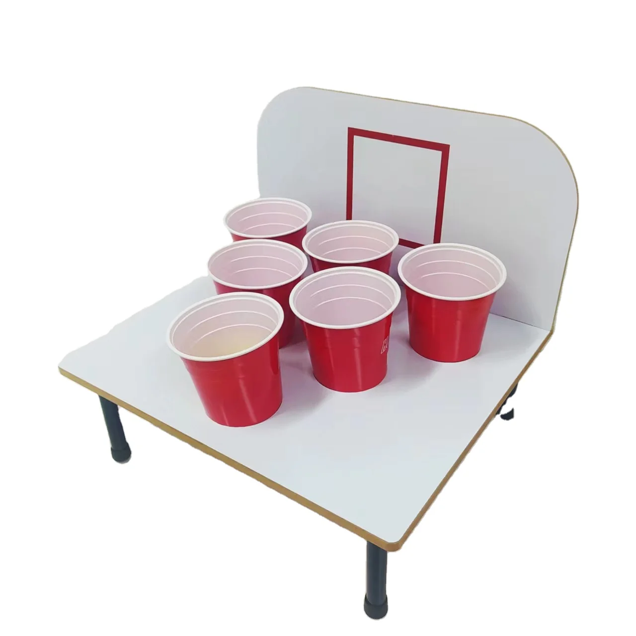 Basketball Style Beer Pong Set with Drinking Beer Cup and Ping Pang ...
