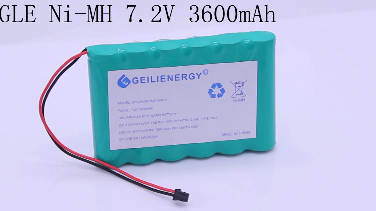 Rechargeable Batteries 7.2v 17670 1.2v 3800mah 4/3a Nimh Battery Pack ...
