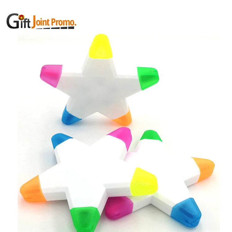 Multi Colored Star Marker Highlighter Pen - Promotional