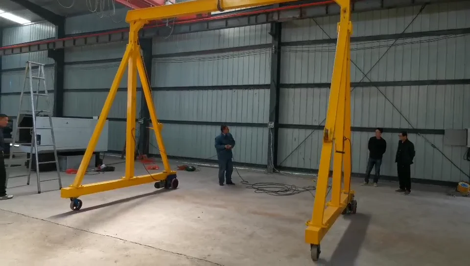 Small Mini Mobile A Frame Portable Gantry Crane 1 Ton 3 Ton 10t - Buy ...