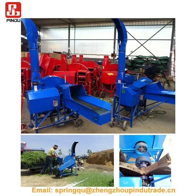 Portable rice straw grass ensilage cutter cutting machine price for hot ...