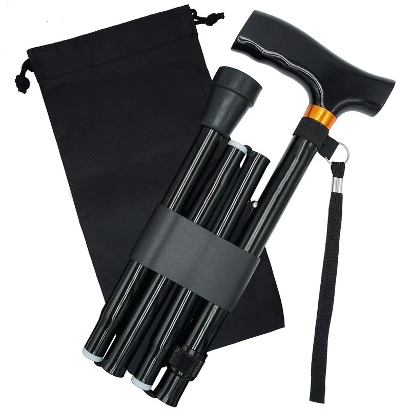Walking Cane Telescopic Baton Folding Walking Sticks Aluminum Alloy ...