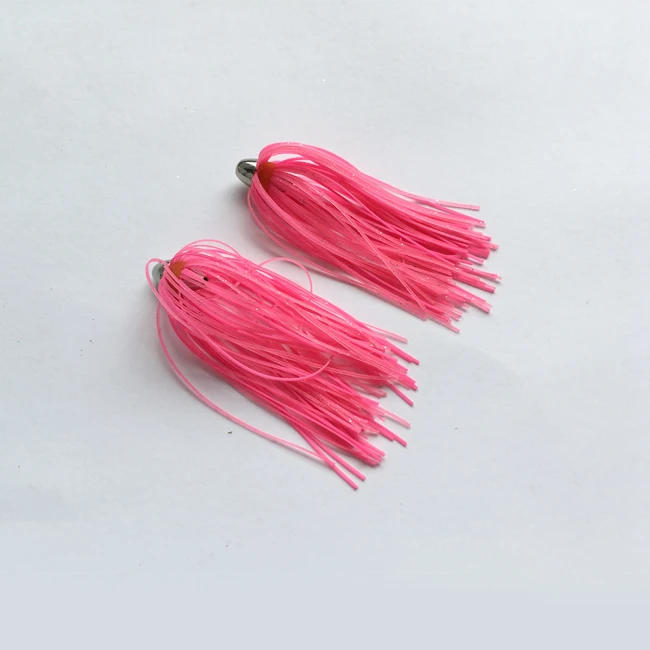 Duster Mylar Jig Fishing Lures Silicone Skirts With Lead - Buy Fishing ...