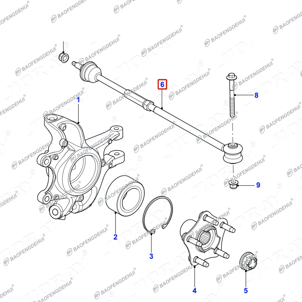 Rear Control Arm Ball Joint Stabilizer Link Tie Rod Kits For Jaguar Xf ...
