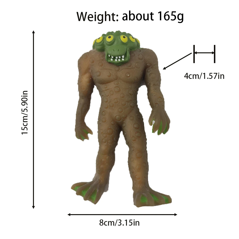 Squishy Alien Monster TPR Squeeze Fidget Toys for Stress Relief