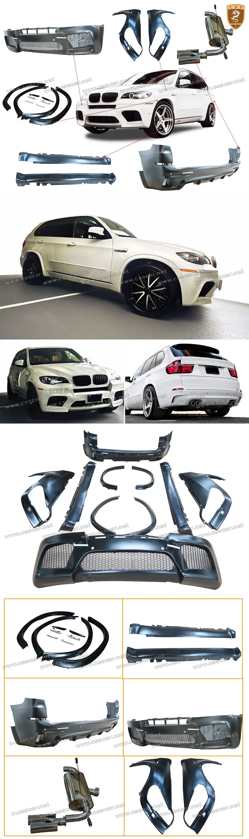 Pu Material X5m Style Body Kits For B Mw X5 E70 Body Kits - Buy For B ...