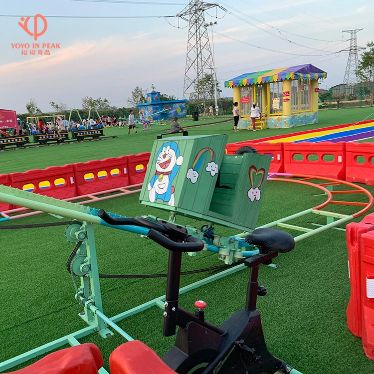 Amusement Park Rides Fun Parent-child Game Unpowered Pedal Mini Roller ...