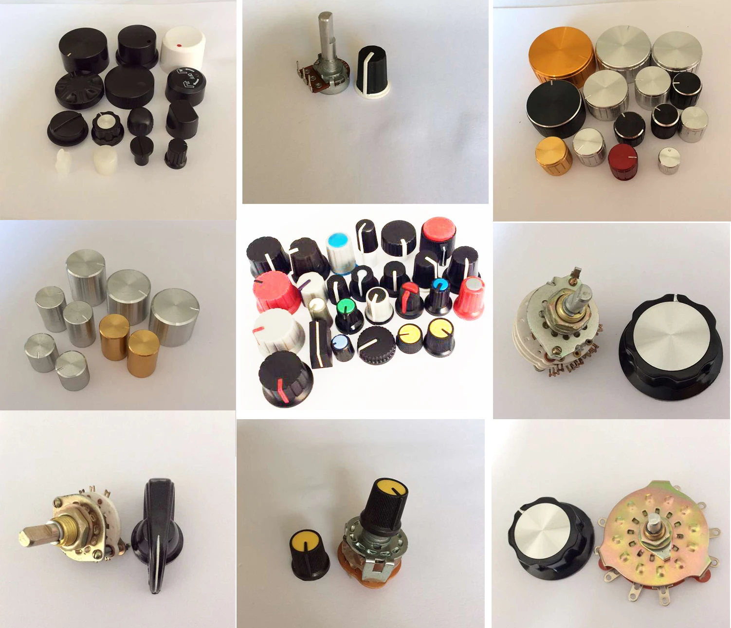 Volume Control Rotary 10k Linear Potentiometer 9mm Tuning Switch - Buy ...