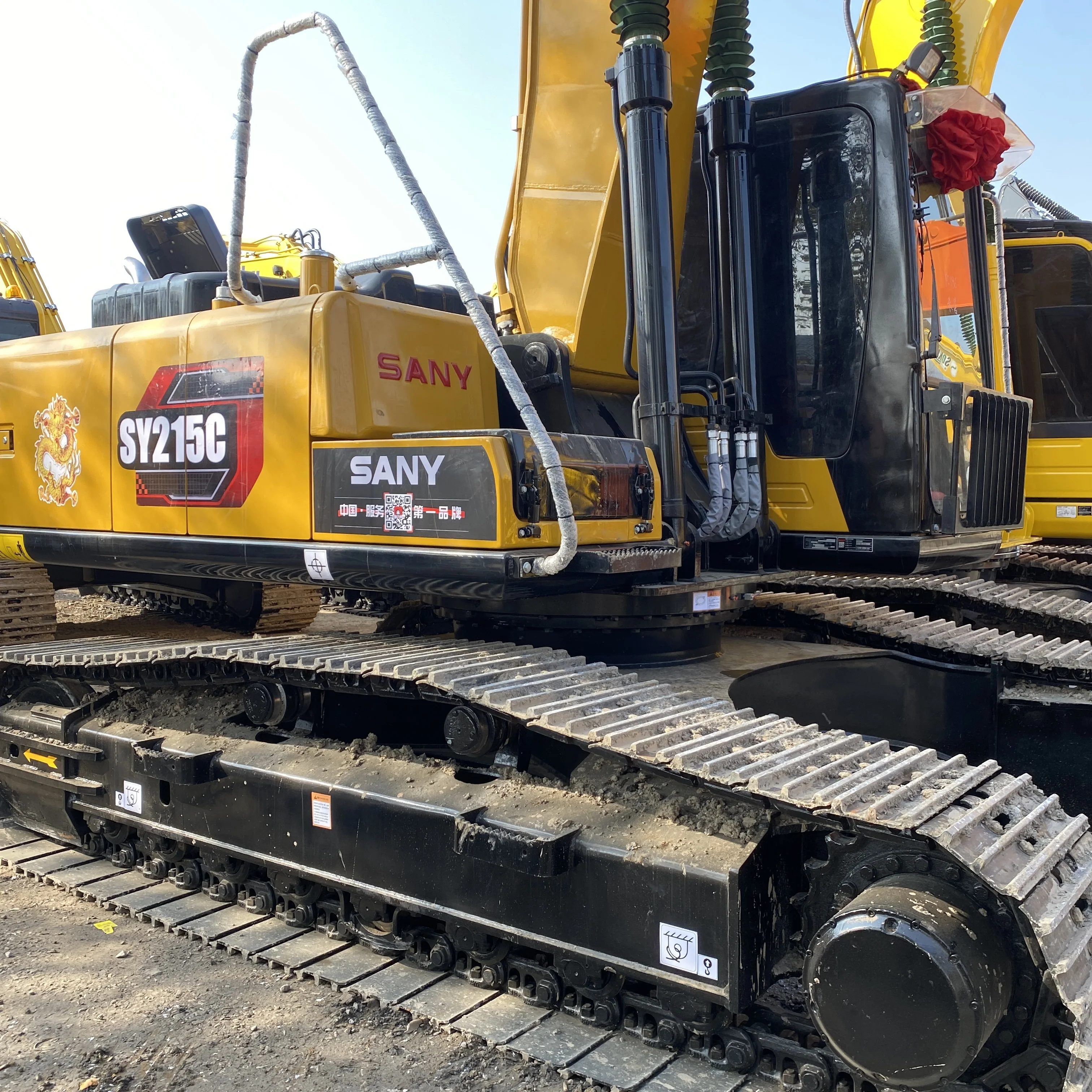Used Excavator Sany Sy215c Original Chinese Excellent Condition Sany Sy235c Hydraulic Medium ...