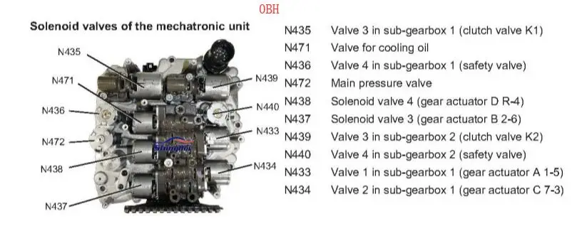Dq500 0bh เกียร์อัตโนมัติ Solenoid ชุด - Buy N435 N439 Solenoid,0bh Q3 ...