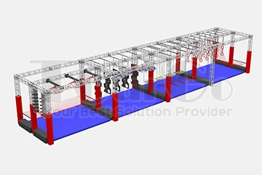 Spider Jump Ninja Warrior Obstacle Course Game Platforms