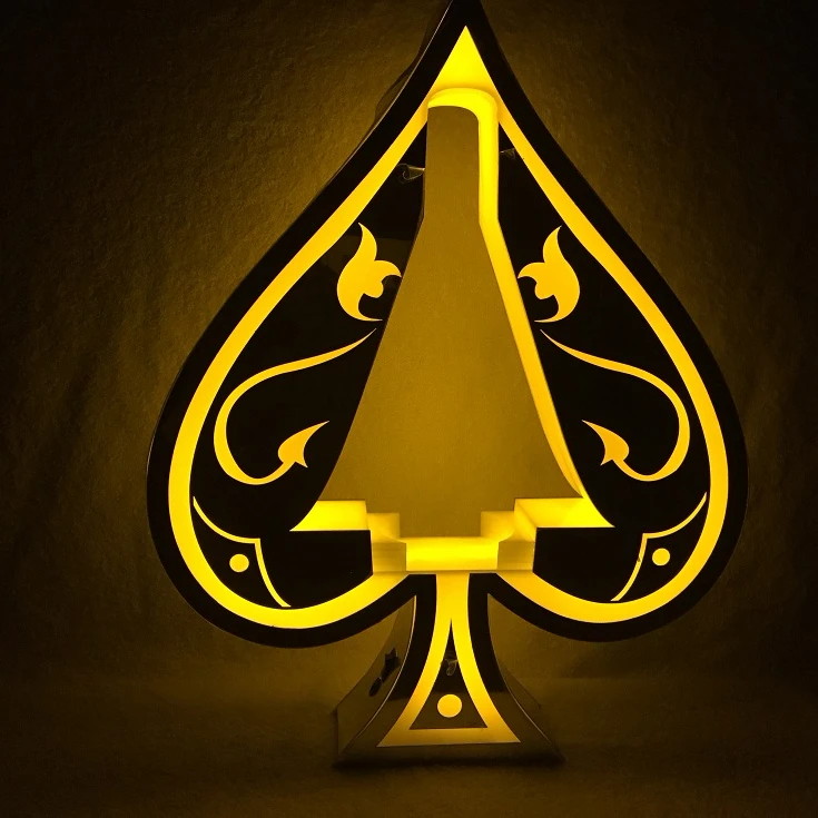 Led Ace Of Spade Bottle Presenter - Buy Ace Of Spade Champagne Led Vip ...